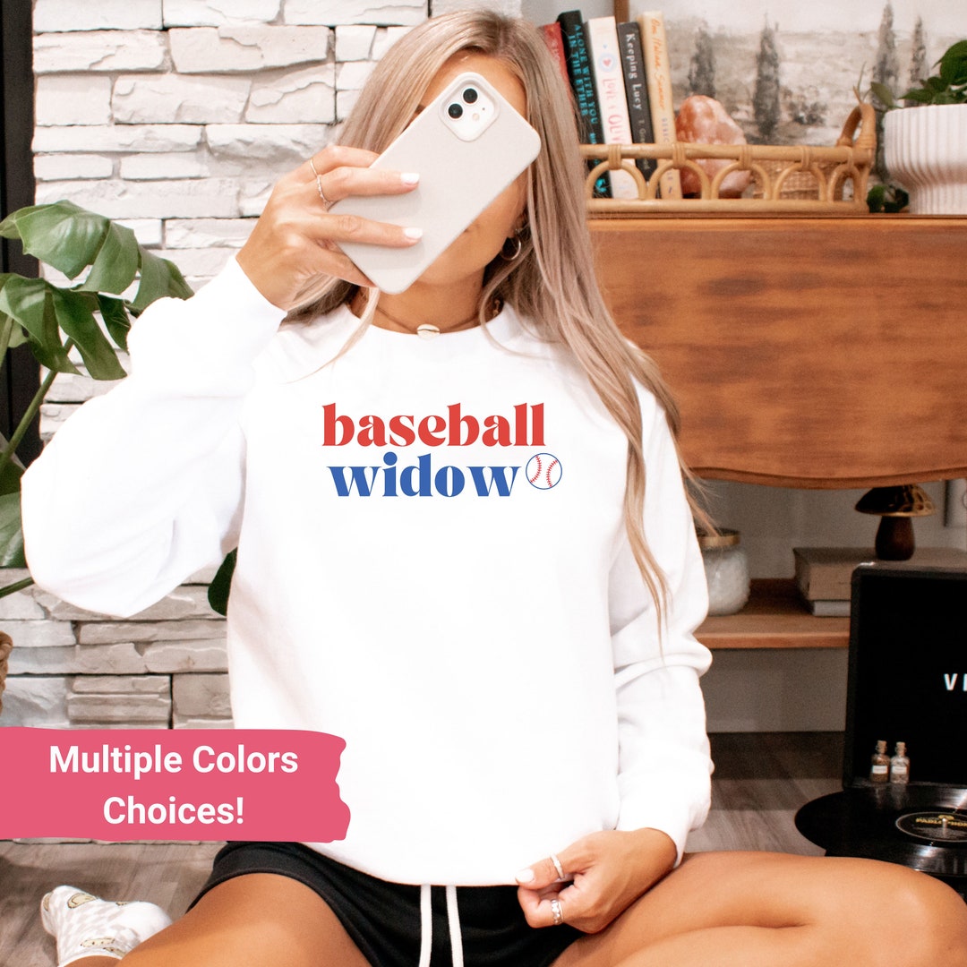 Baseball Widow Sweatshirt Funny Baseball Wife Crewneck Coaches Wife ...