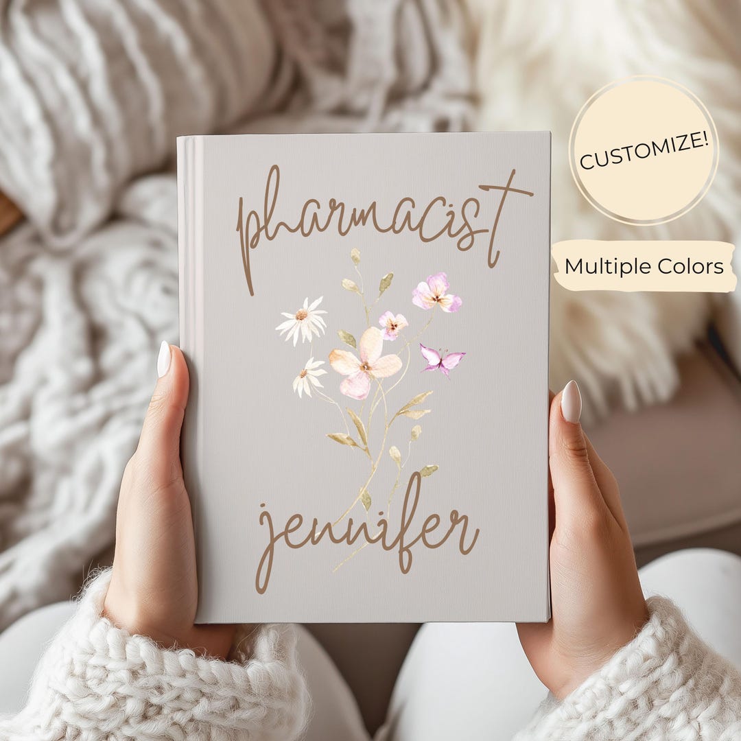 Personalized Pharmacist Notebook, Custom Pharmacy Journal, Pharmacy ...