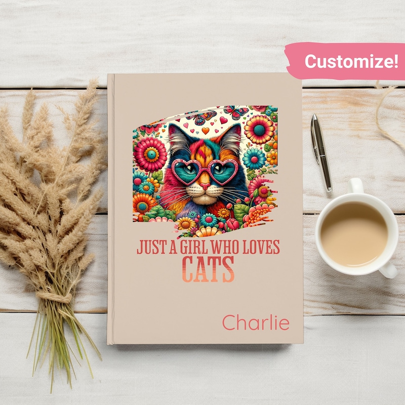 Leather Cat Notebook - Etsy