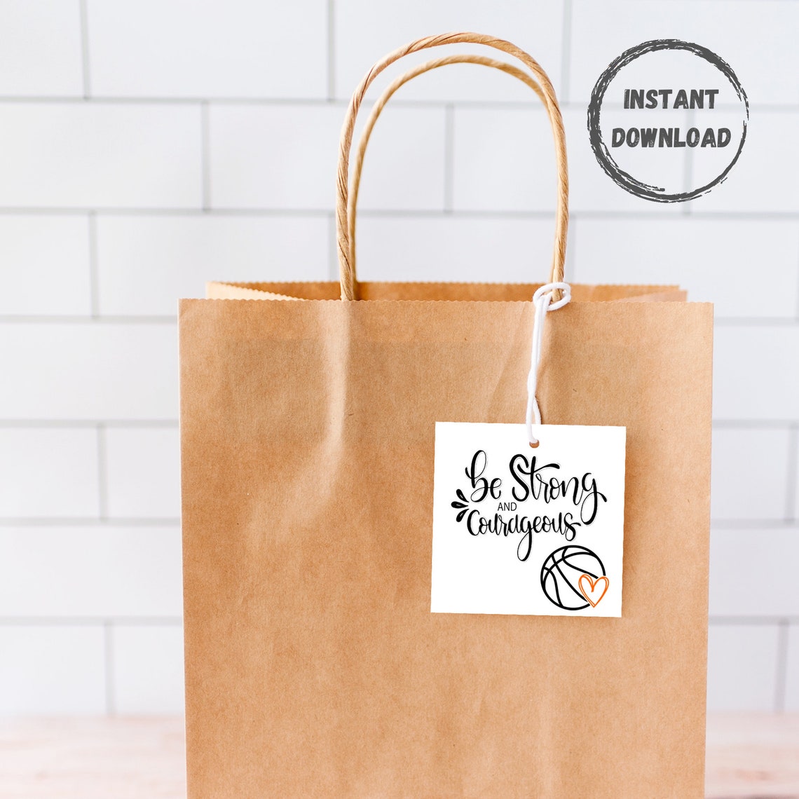 Basketball Snack Bag Tag Printable Good Luck Tags Bible - Etsy