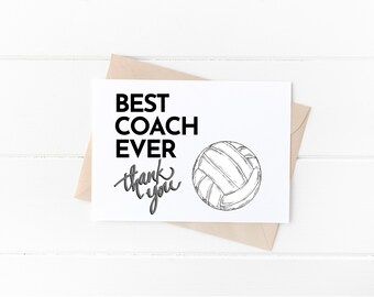 Volleyball Thank You Coach Coach Gift Volleyball Coach - Etsy