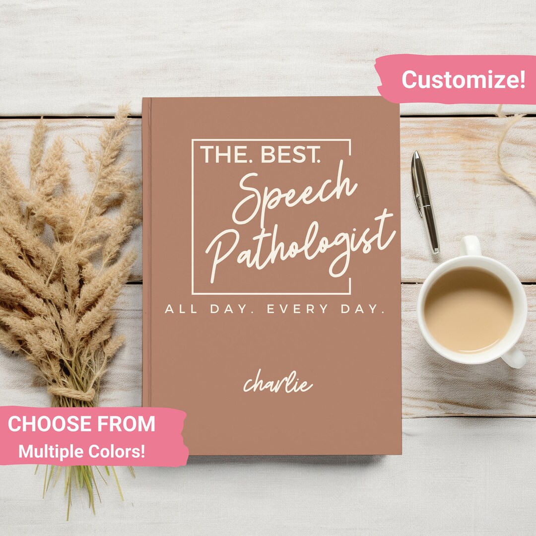 Personalized Speech Pathologist Gift, School SLP Notebook, Thank You ...