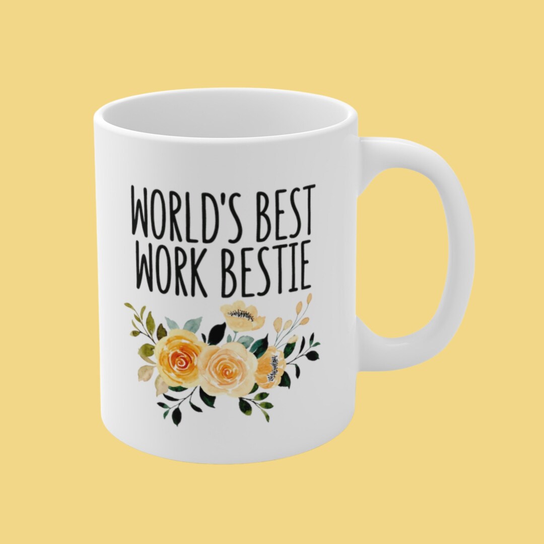 World's Best Work Bestie Mug, Work Bestie Gift, Work Friend Mug ...