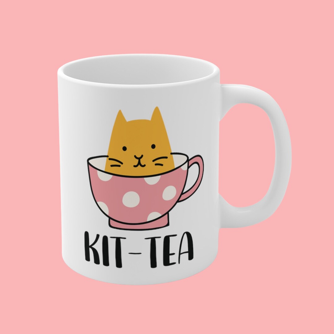 Cat Tea Mug, Cat Pun Mug, Kitty Mug, Funny Cat Mug, Gift for Tea ...