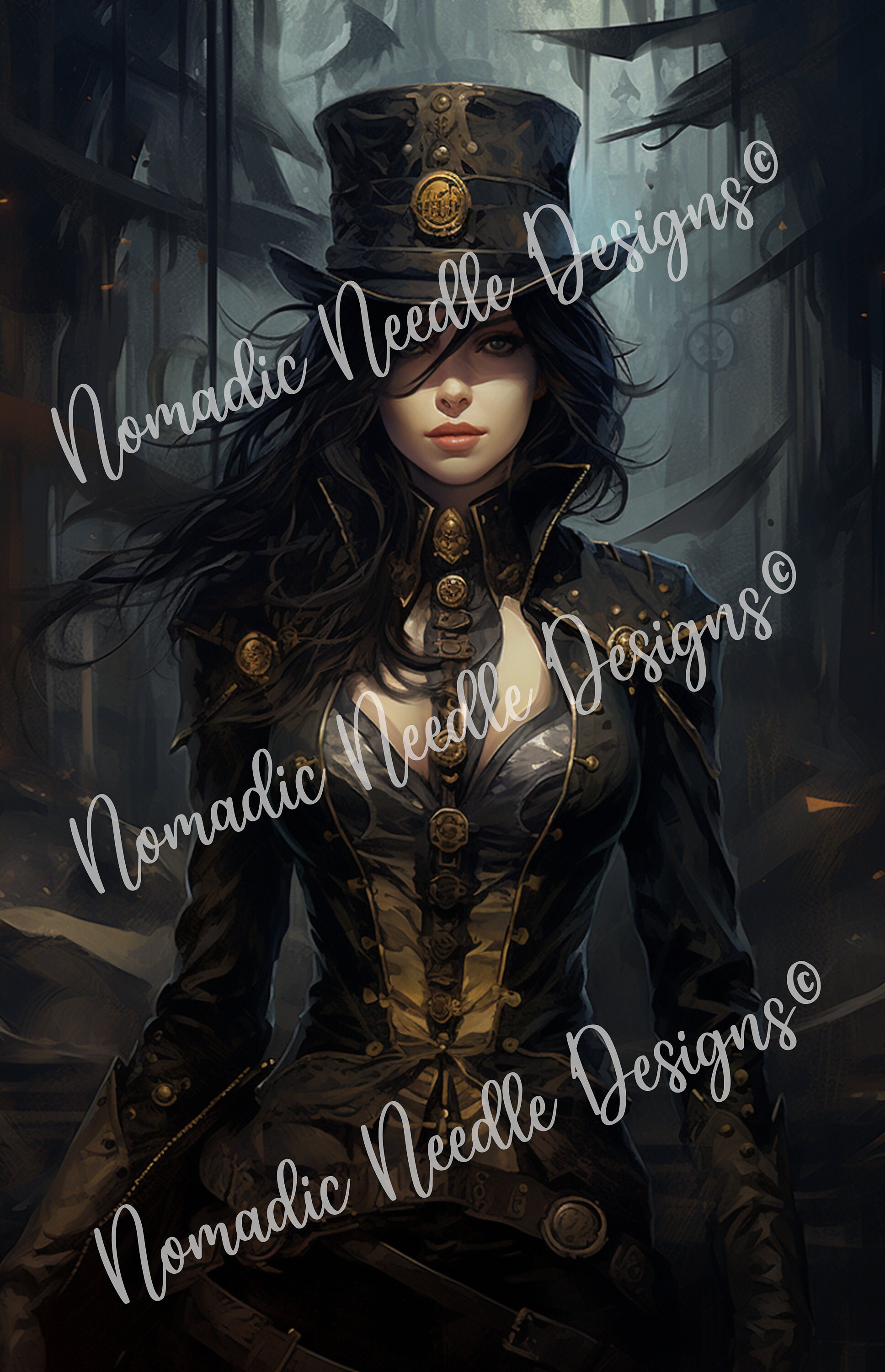 Steampunk, Full Coverage Cross Stitch Pattern, Instant Download PDF ...