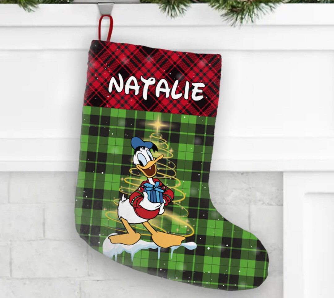 Personalized Donald Duck Stocking Disney Stockings Christmas - Etsy