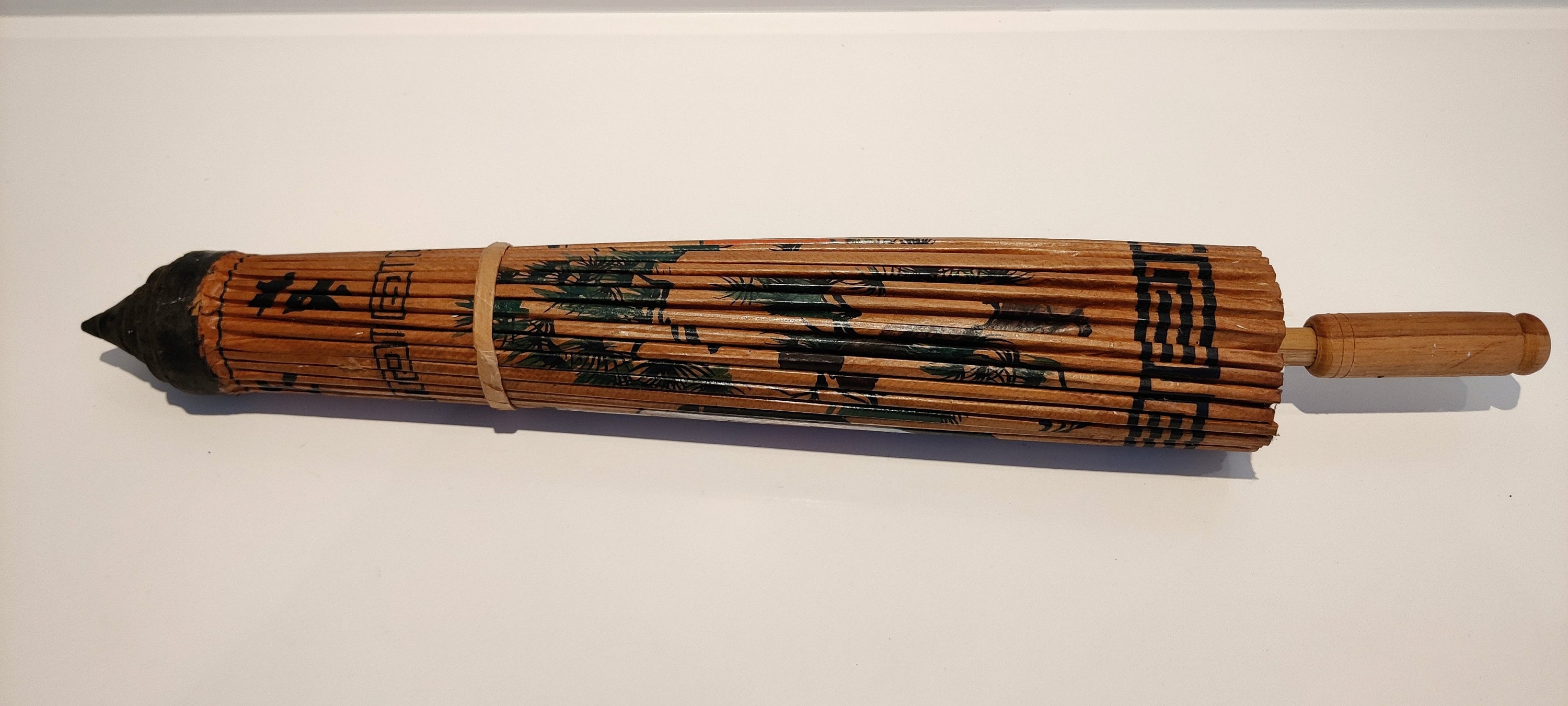 Antique / Vintage Japanese Parasol Dragon Rice Paper and - Etsy