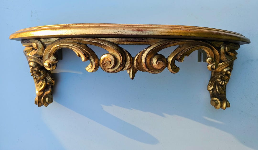 Antique Victorian French Console Table – Hand-carved Gilded Wood With ...