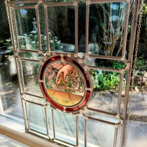 Antique Stained Glass Masonic Panel – Hand Painted Heraldic Window With ...