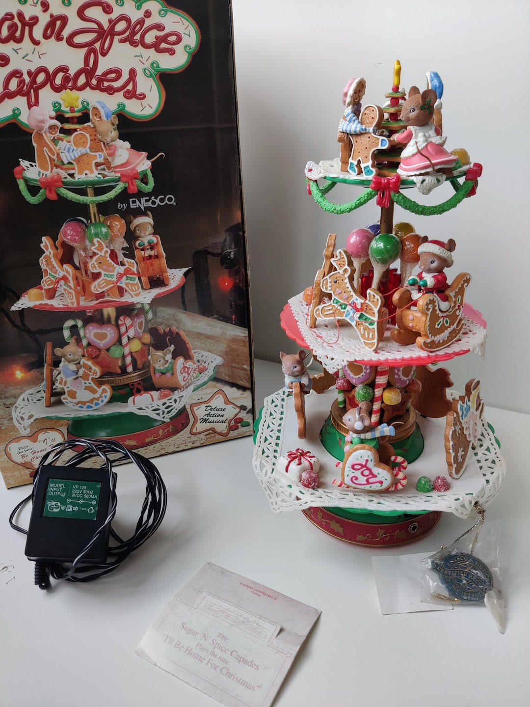 Enesco Music Box Sugar N Spice Capades - Deluxe Multi-action Musical ...