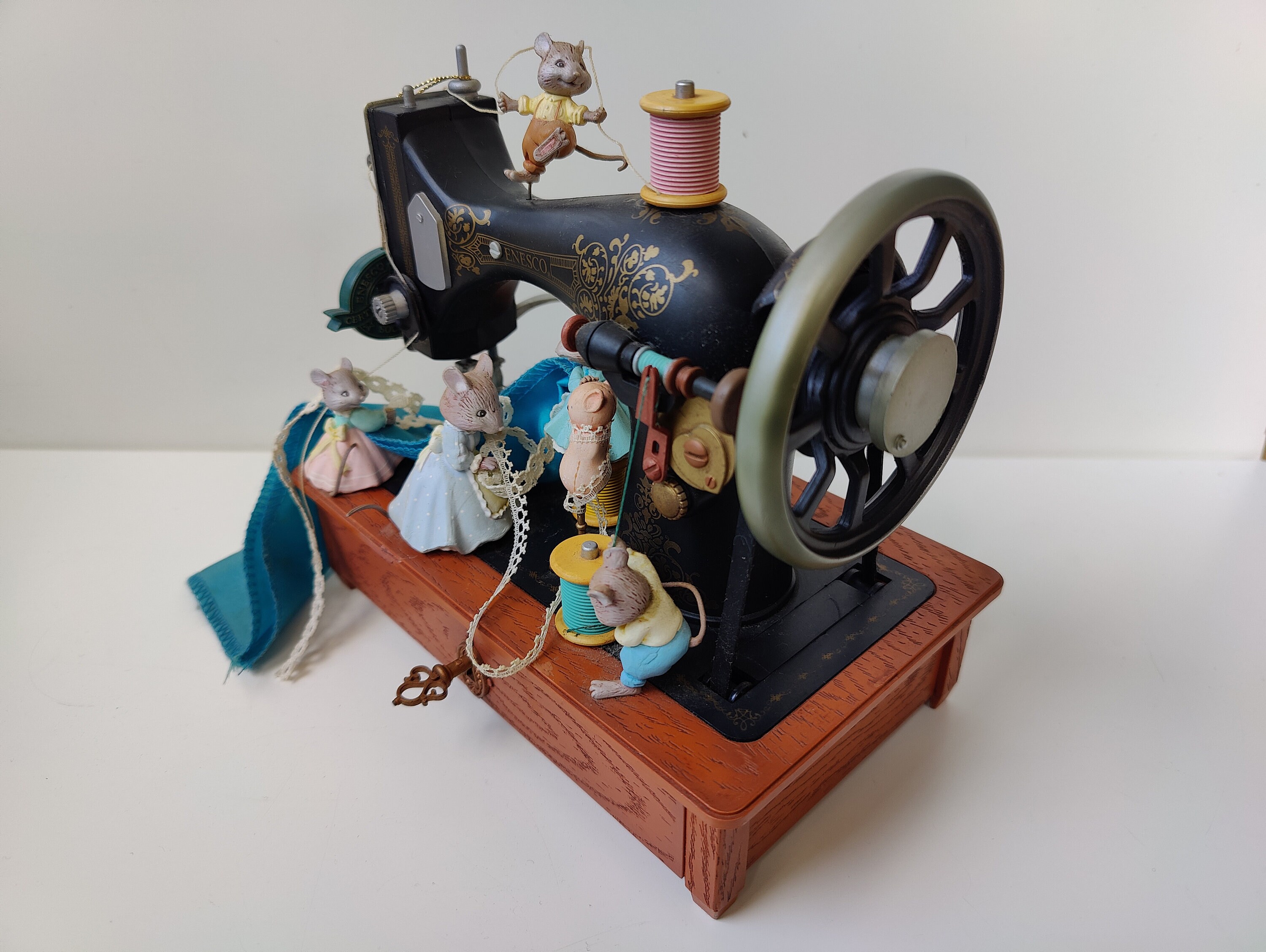 Enesco Mice Vintage Music Box My Favorite Things Sew Petite Sewing ...