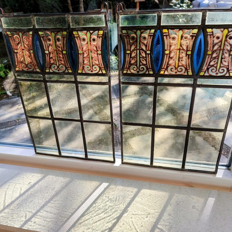 Leaded Glass Panel - Etsy