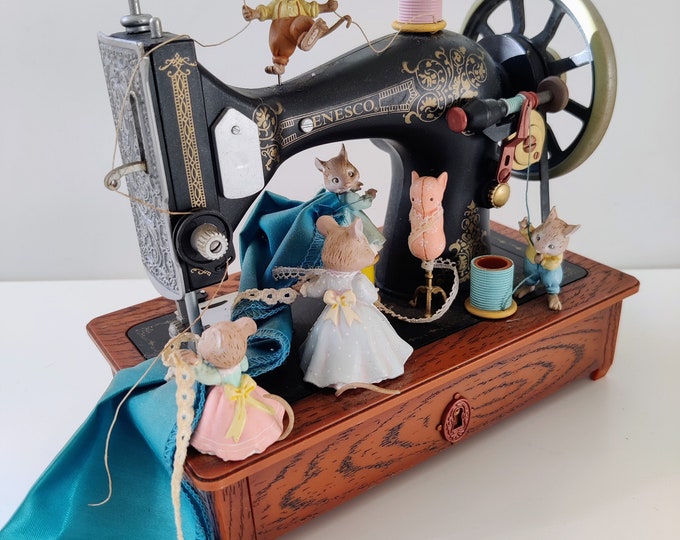 Enesco Mice Vintage Music Box - My Favorite Things Sew Petite Sewing ...