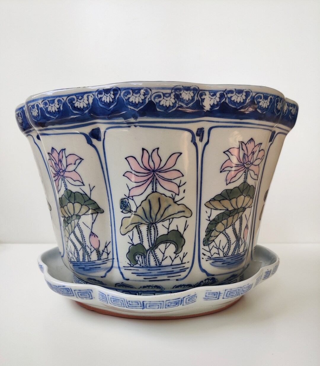 Antique Chinoiserie Vintage Chinese Porcelain Cachepot or - Etsy