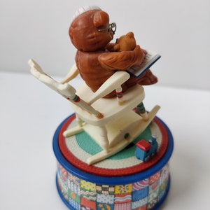 Enesco Lustre Fame Vintage Music Box Wind-up Musicbox Toyland Teddy ...