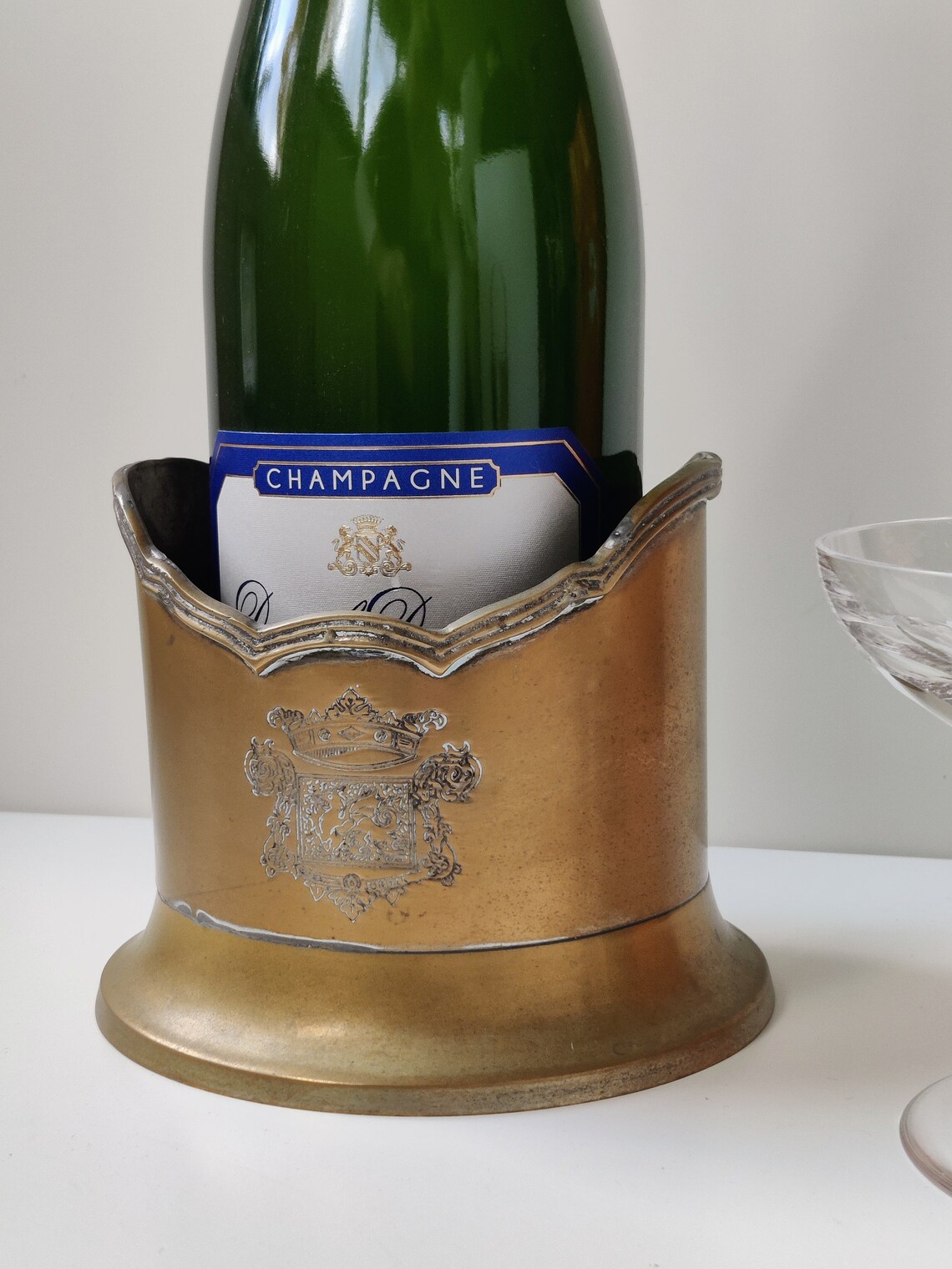 French Stand for Champagne Bottle / Exclusive Wine Bottle - Etsy