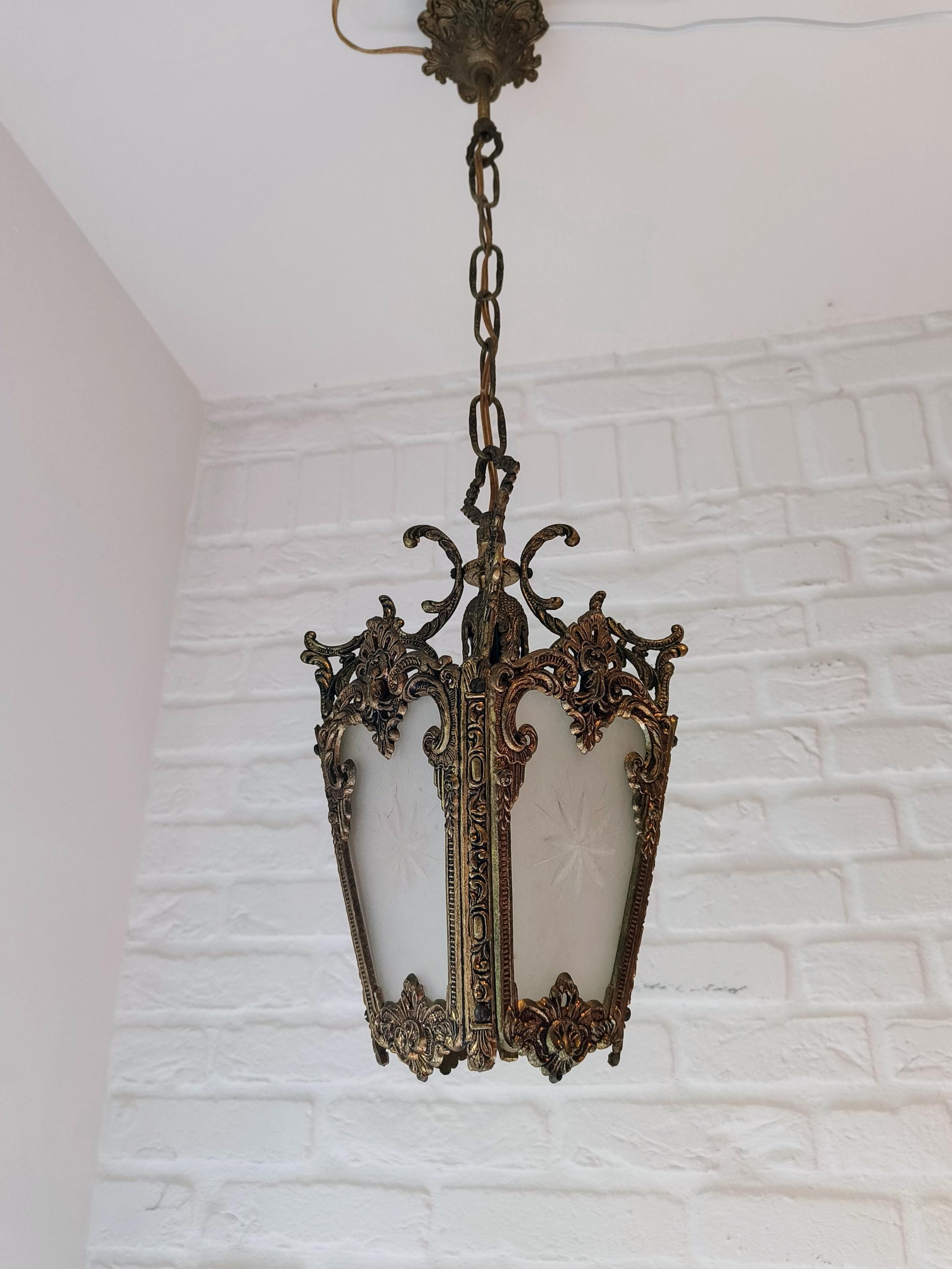 Exclusive Late Victorian Antique Pendant Lamp – 1900s English Ceiling ...