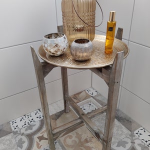 Sidetable / Console Table - Bathroom Hammam Spa Interior - Wood and ...