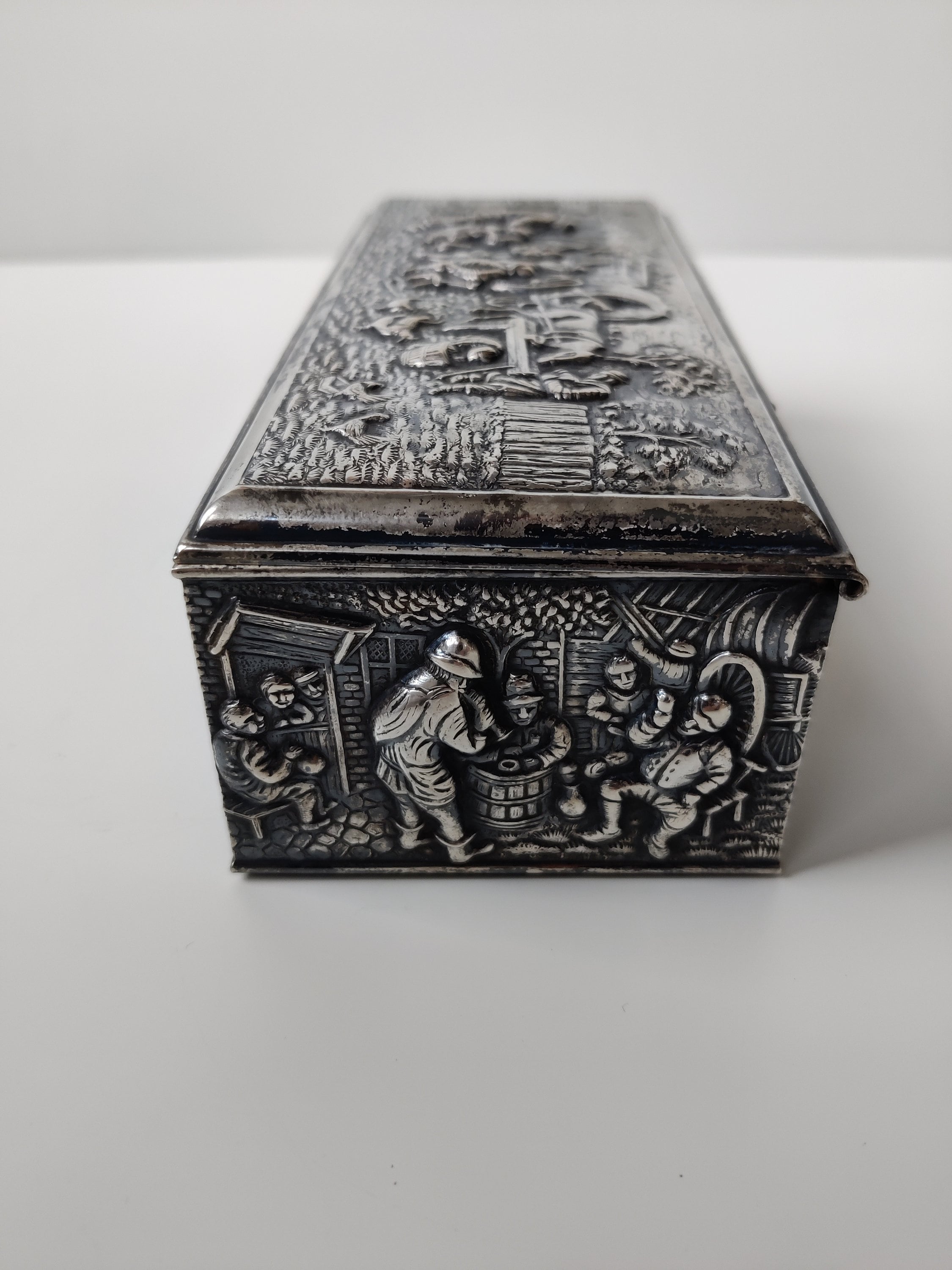 Antique Dutch Silver Plated Box Jewellery / Trinketbox / Wedding Dutch ...