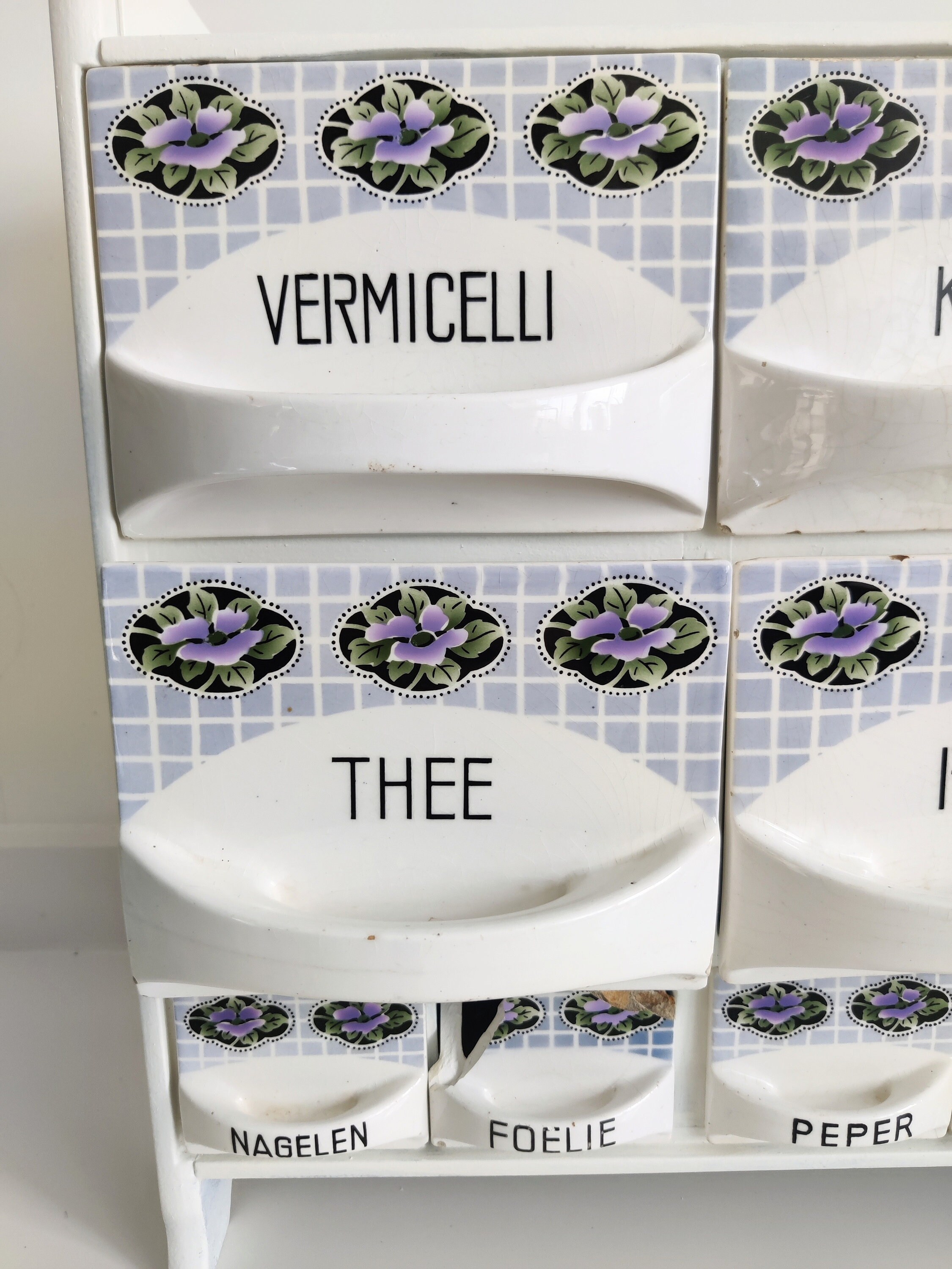 Antique Dutch Spice Cabinet / Spice Rack Vintage Dutch Kitchen Decor ...