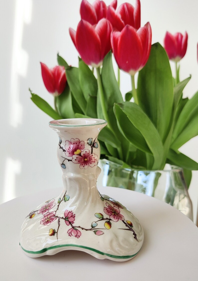 Chinese Rose Van James Kent Old Foley Made in England Kandelaar ...