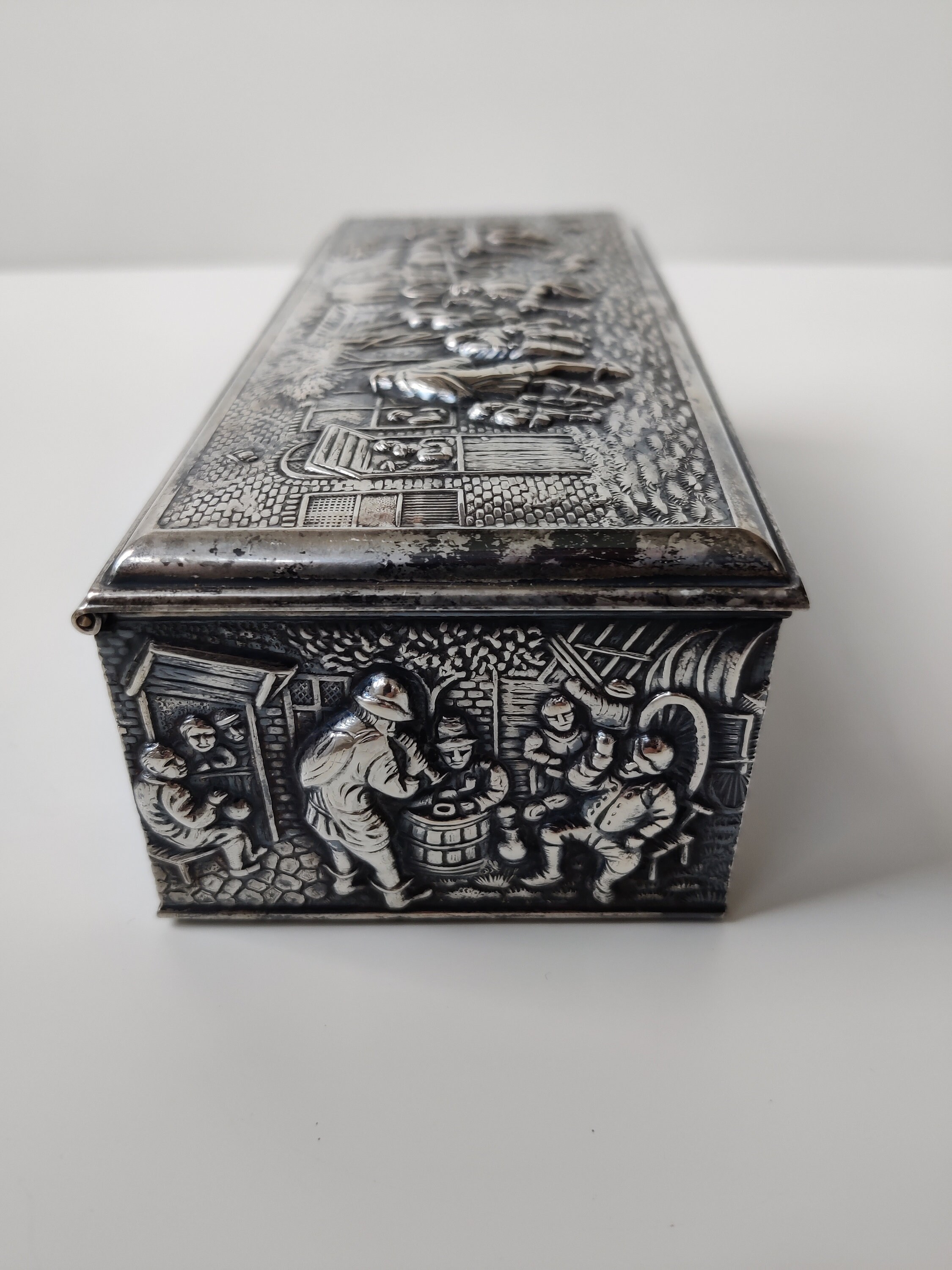 Antique Dutch Silver Plated Box - Jewellery / Trinketbox / Wedding ...
