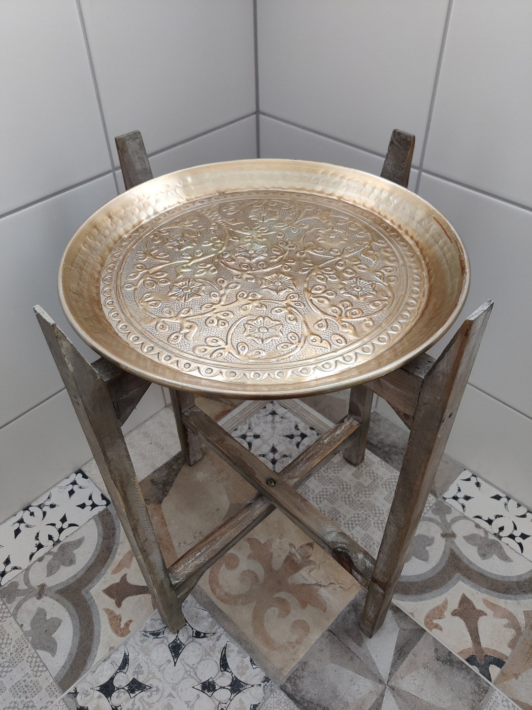 Sidetable / Console Table - Bathroom Hammam Spa Interior - Wood and ...