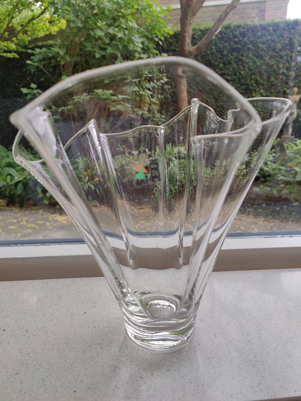 Dutch Design Glass Vase Exclusive - Folded Glass, Sculpted Glass Fan ...