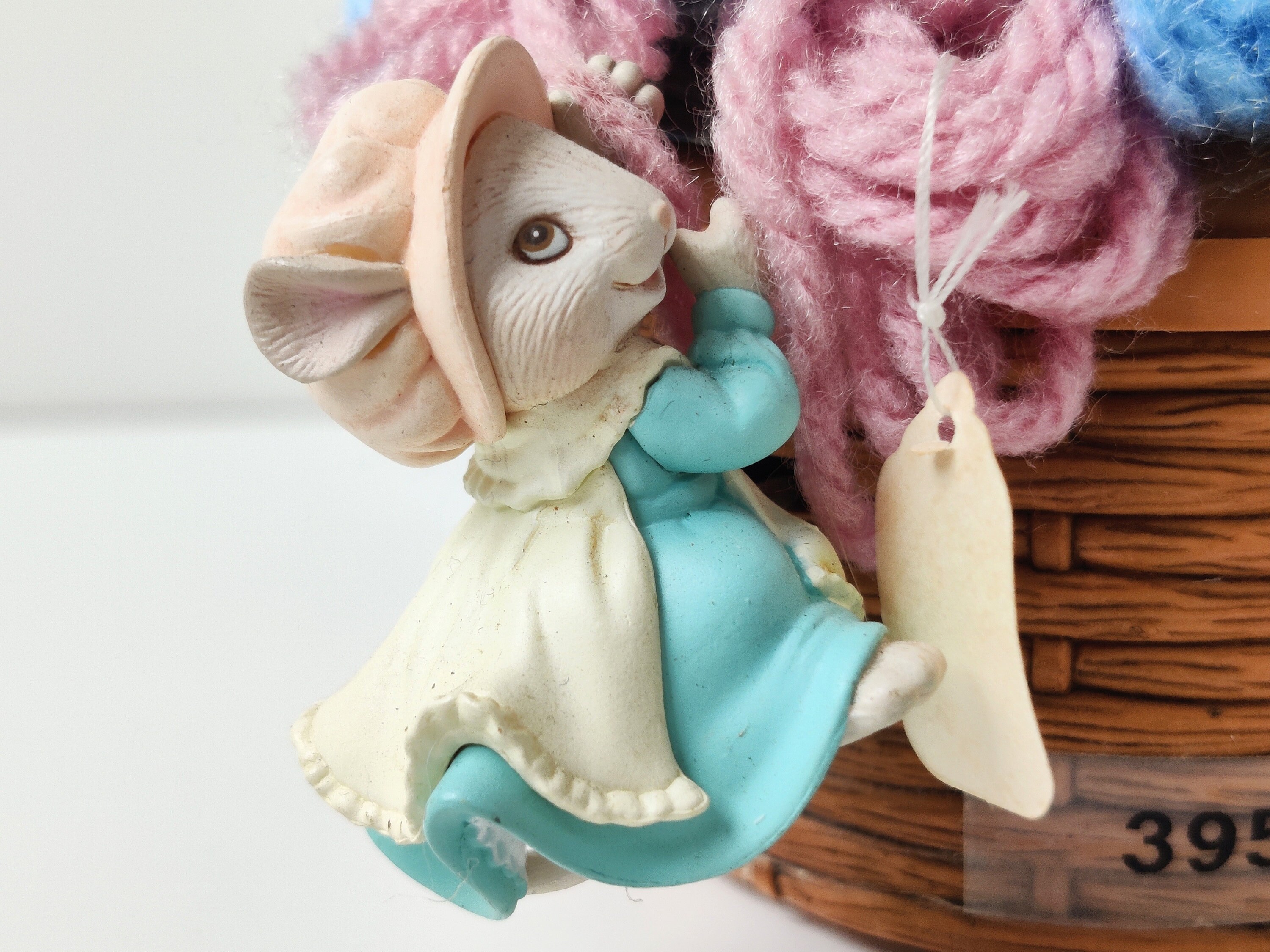 Enesco Mice Vintage Music Box Spinning Tails Spinning Wheel Small World ...