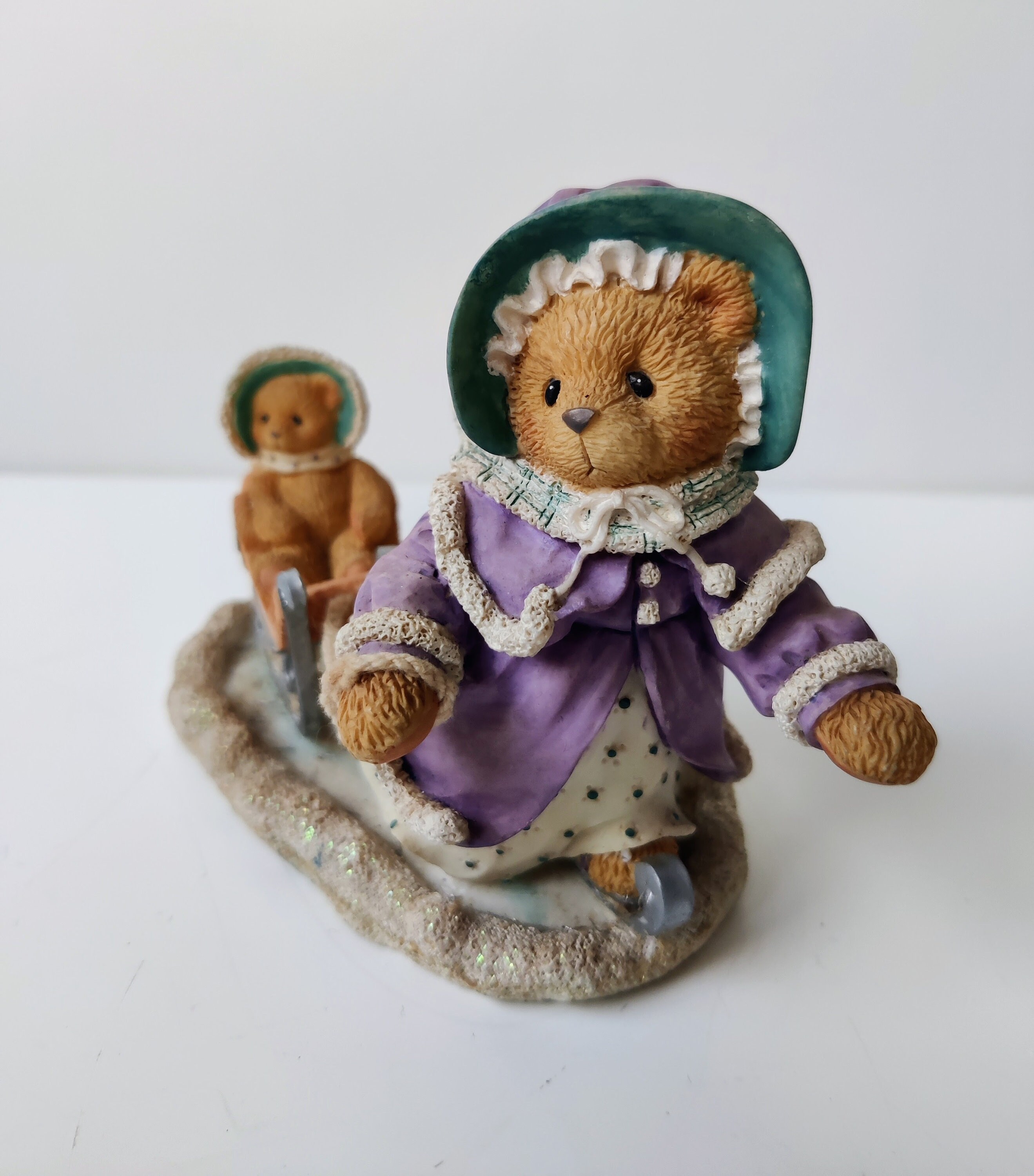 Enesco Cherished Teddies Christmas Bear Gretchen Winter - Etsy UK