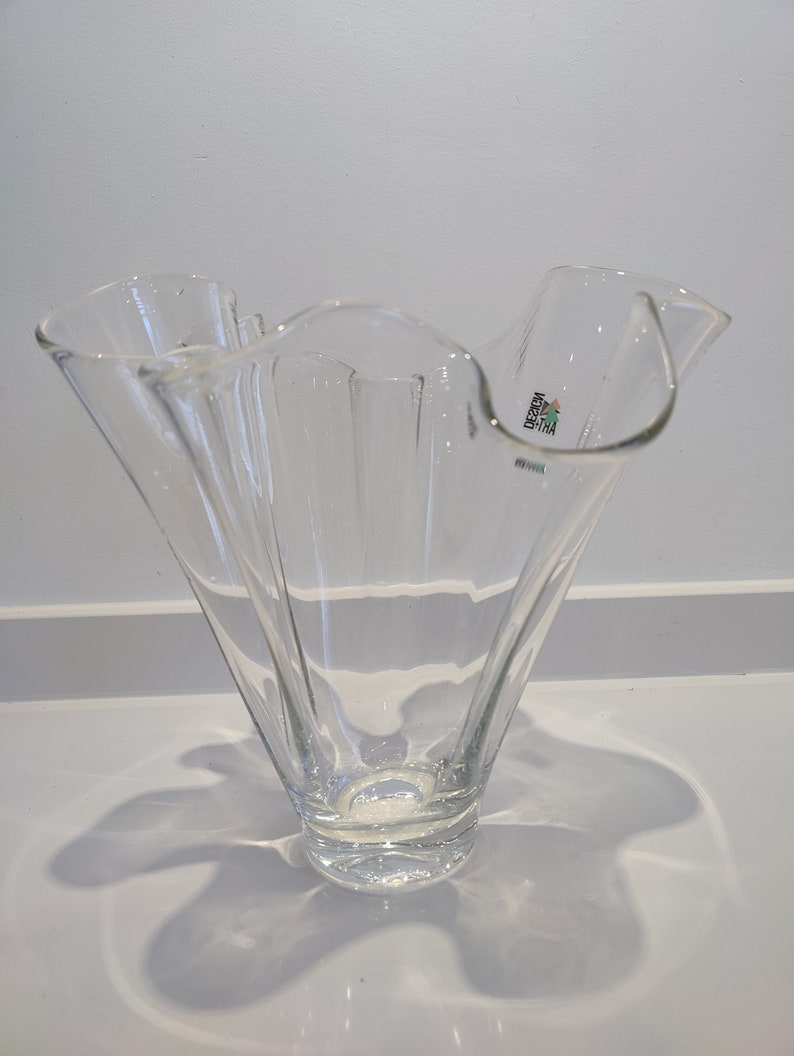 Dutch Design Glass Vase Exclusive - Folded Glass, Sculpted Glass Fan ...