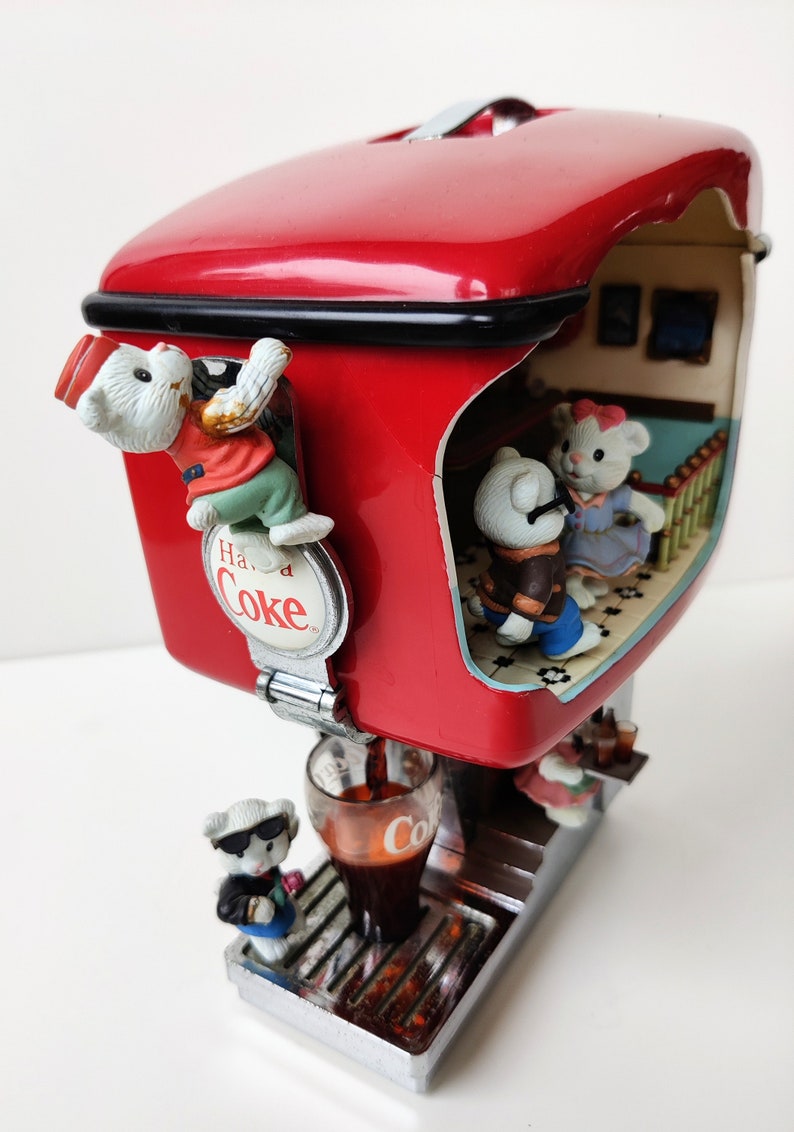 Enesco Mice Vintage Music Box Coca Cola American Diner - Etsy