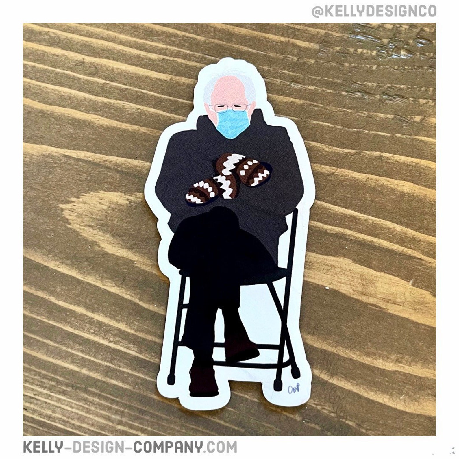 Bernie Sits Bernie Sanders chair Inauguration meme magnetic | Etsy