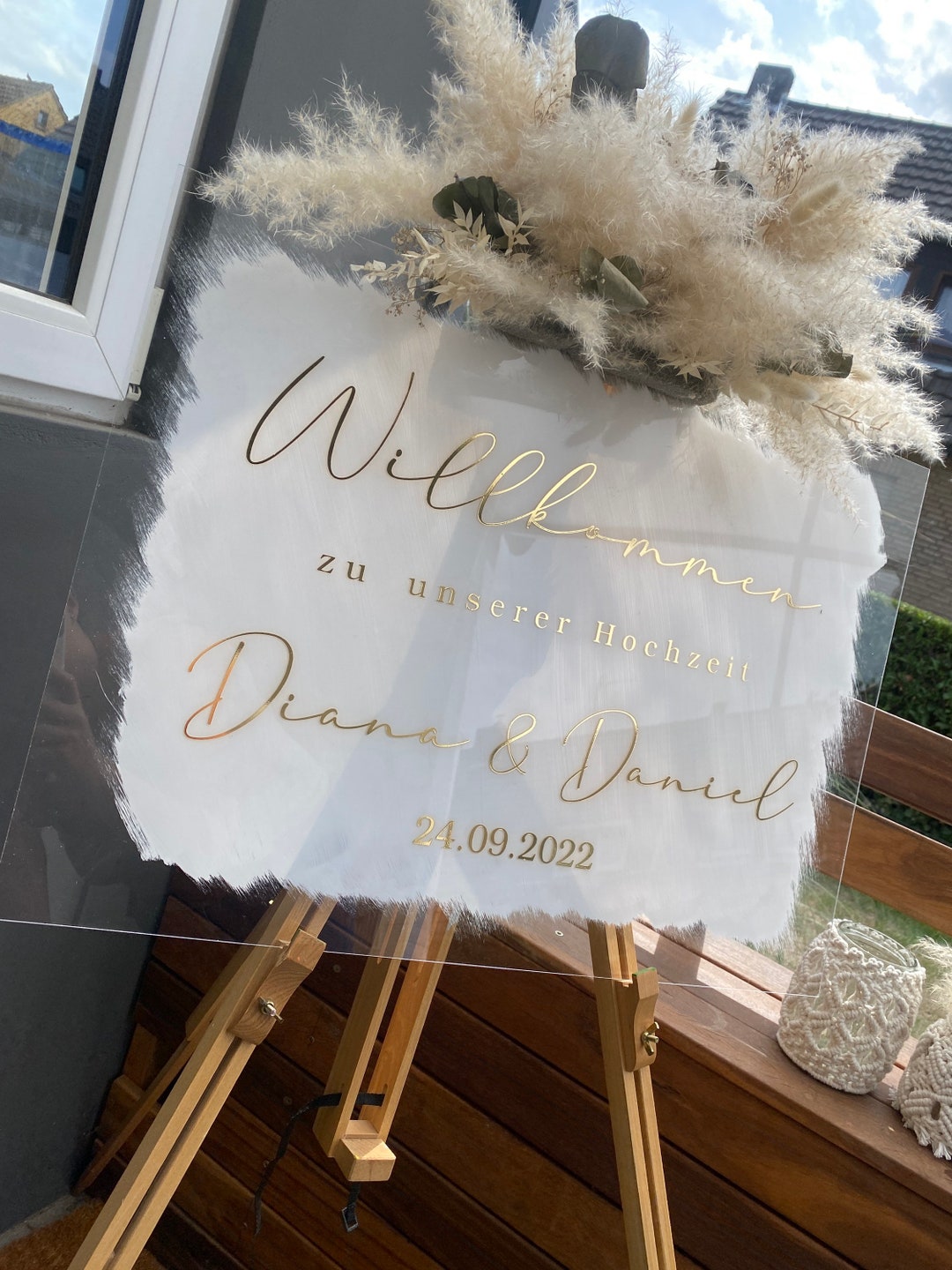 Welcome Sign Wedding, Engagement, Wedding Decoration Acrylic Sign ...