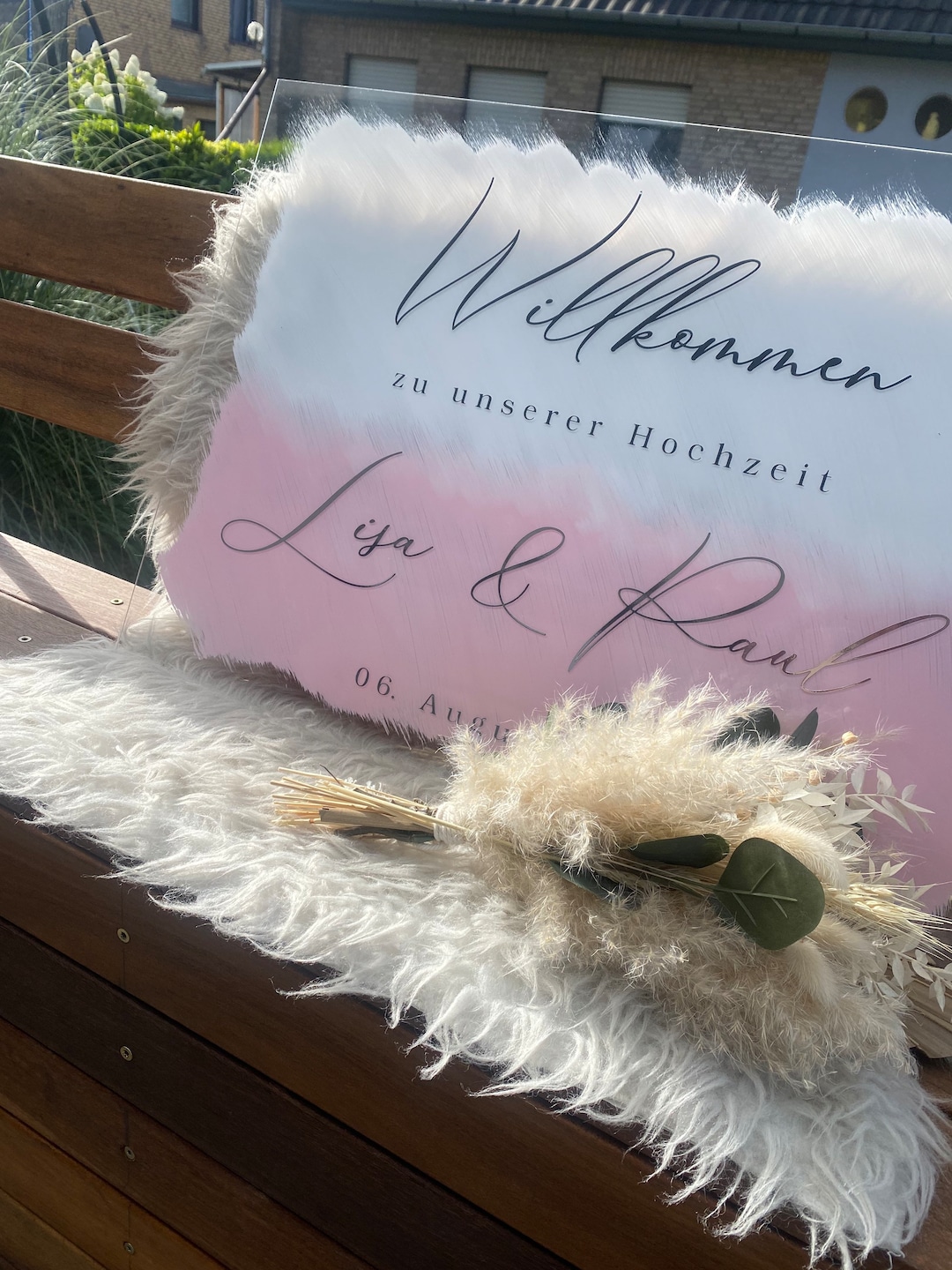 Welcome Sign Willkommensschild Hochzeit Verlobung - Etsy.de