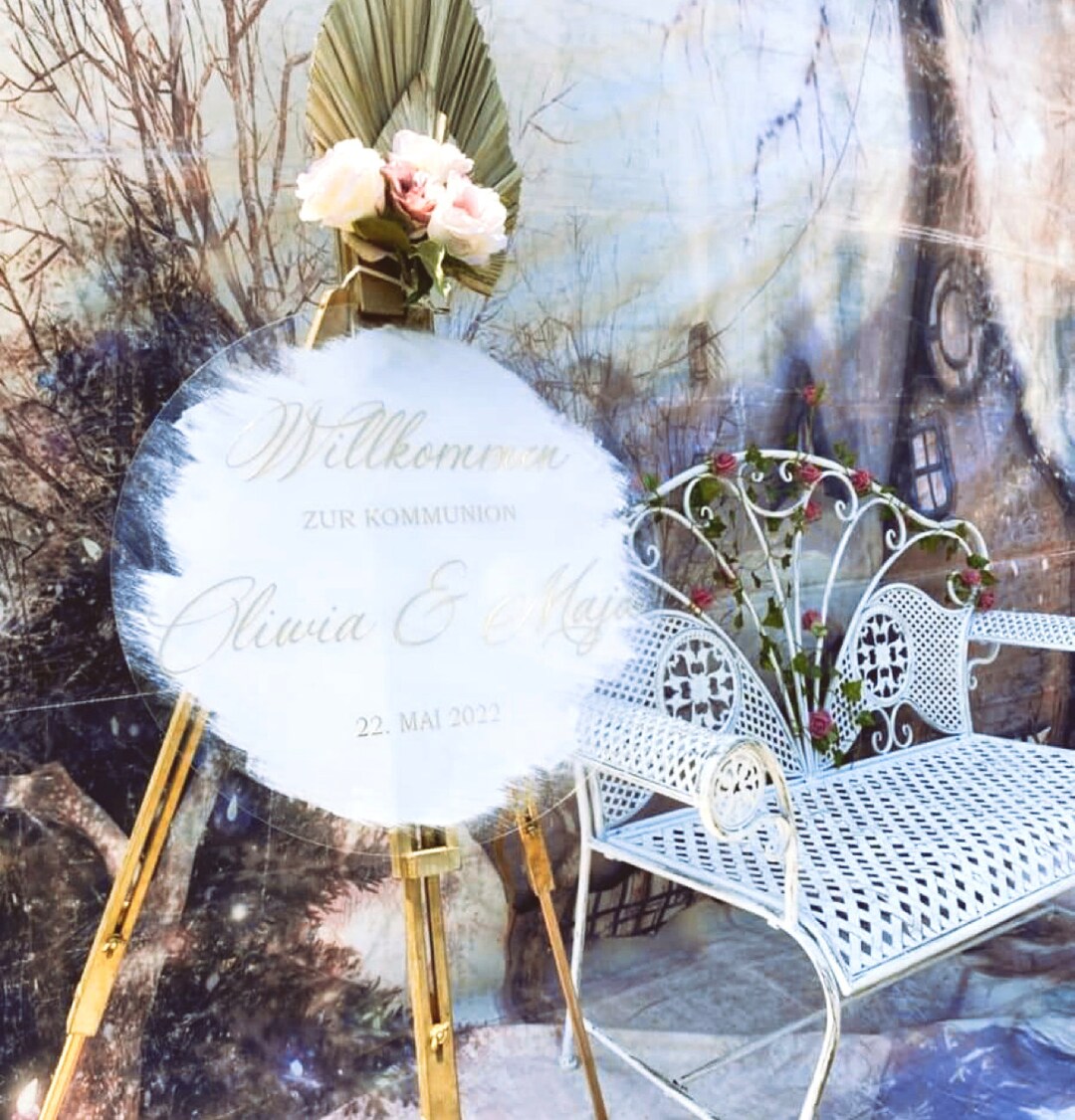 Welcome Sign Welcome Sign Baptism/communion/wedding, Wedding Decoration ...