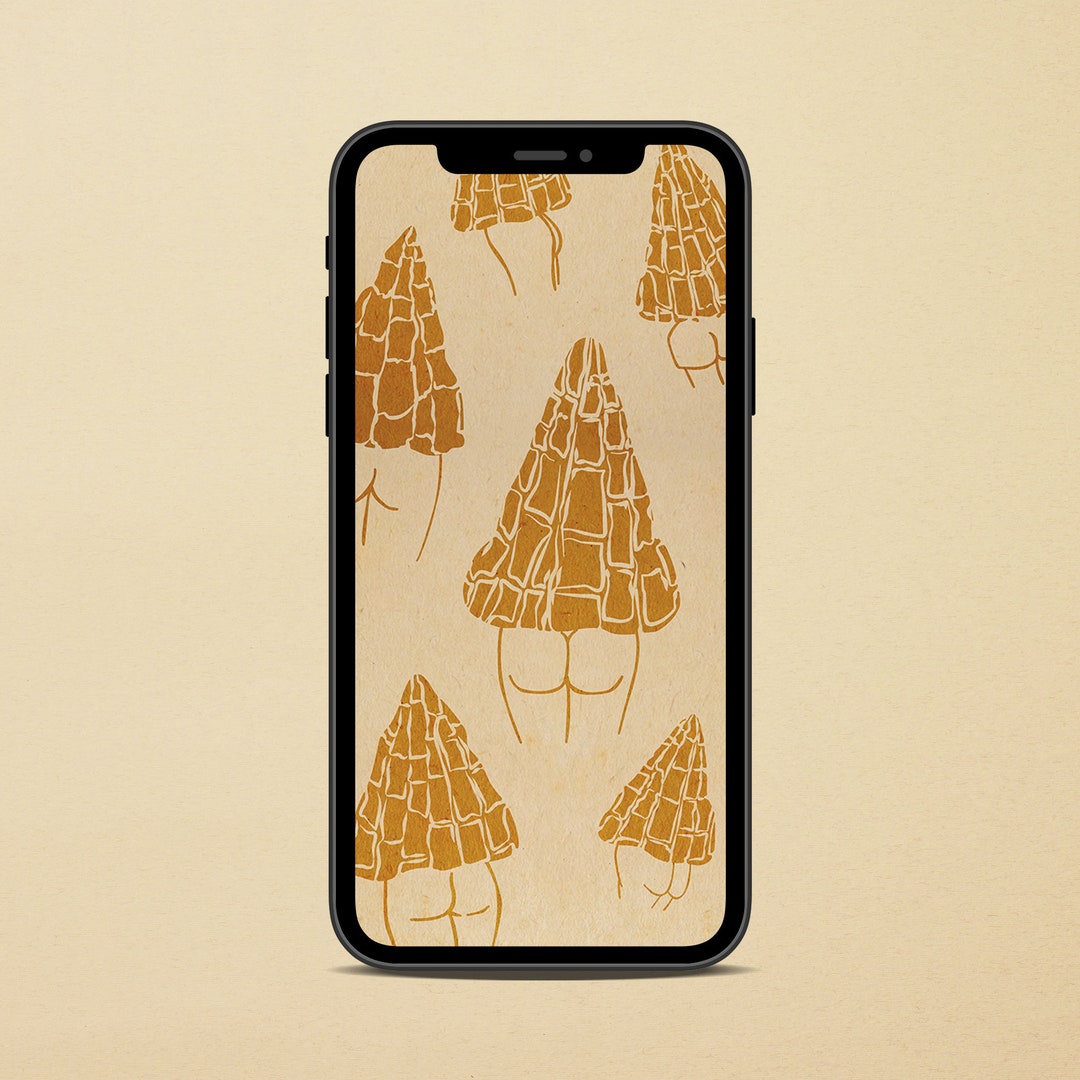 Mushroom Phone Wallpaper, Cute Phone Lock Screen, iPhone Background ...