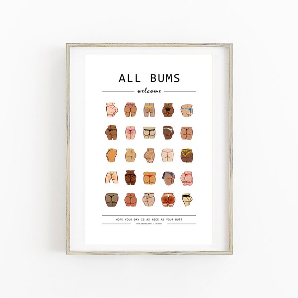 All Bums Welcome Etsy Canada