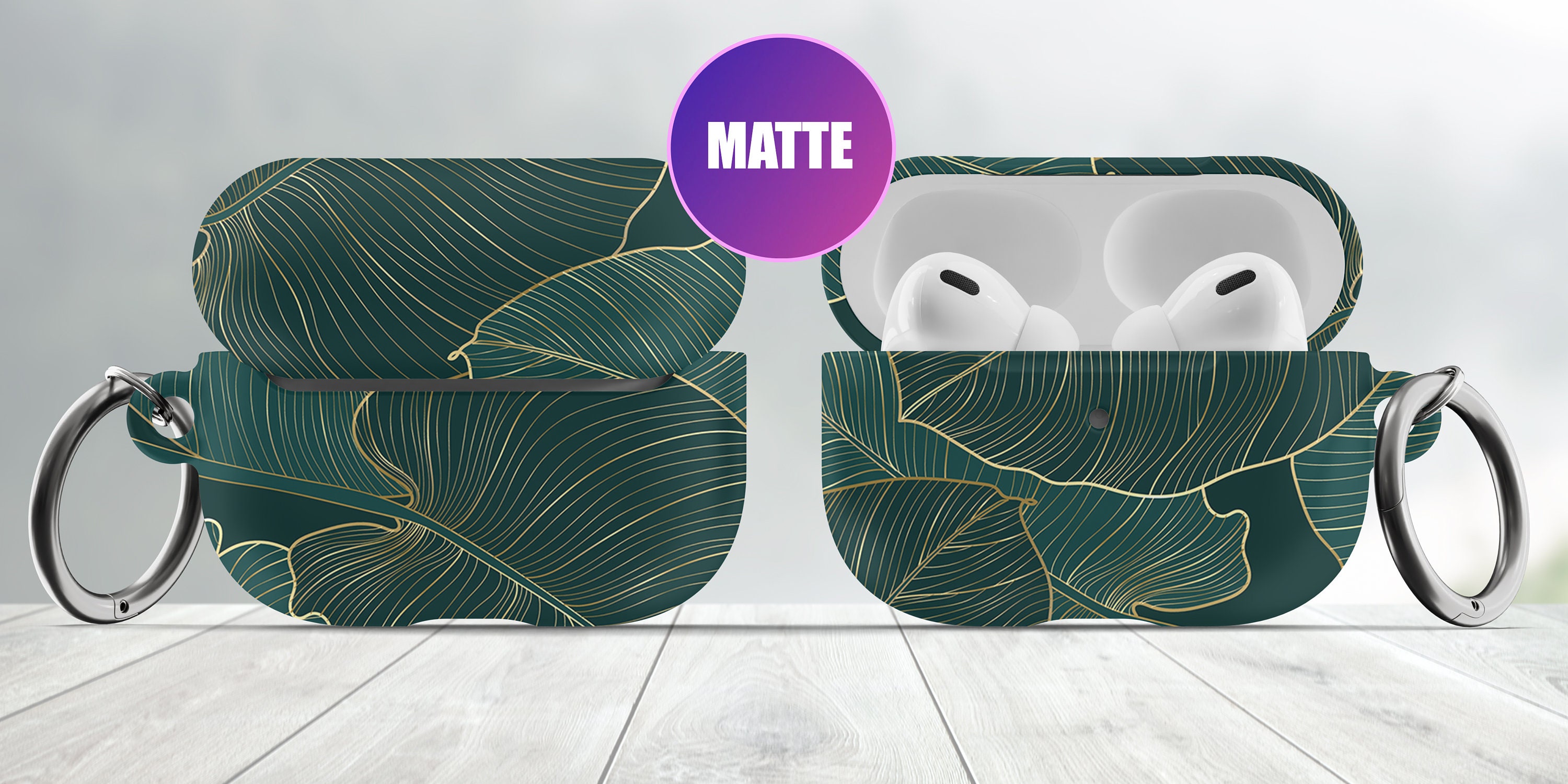 Gold Green Leaves Airpod Pro 2 Case Airpod 3rd Generation - Etsy