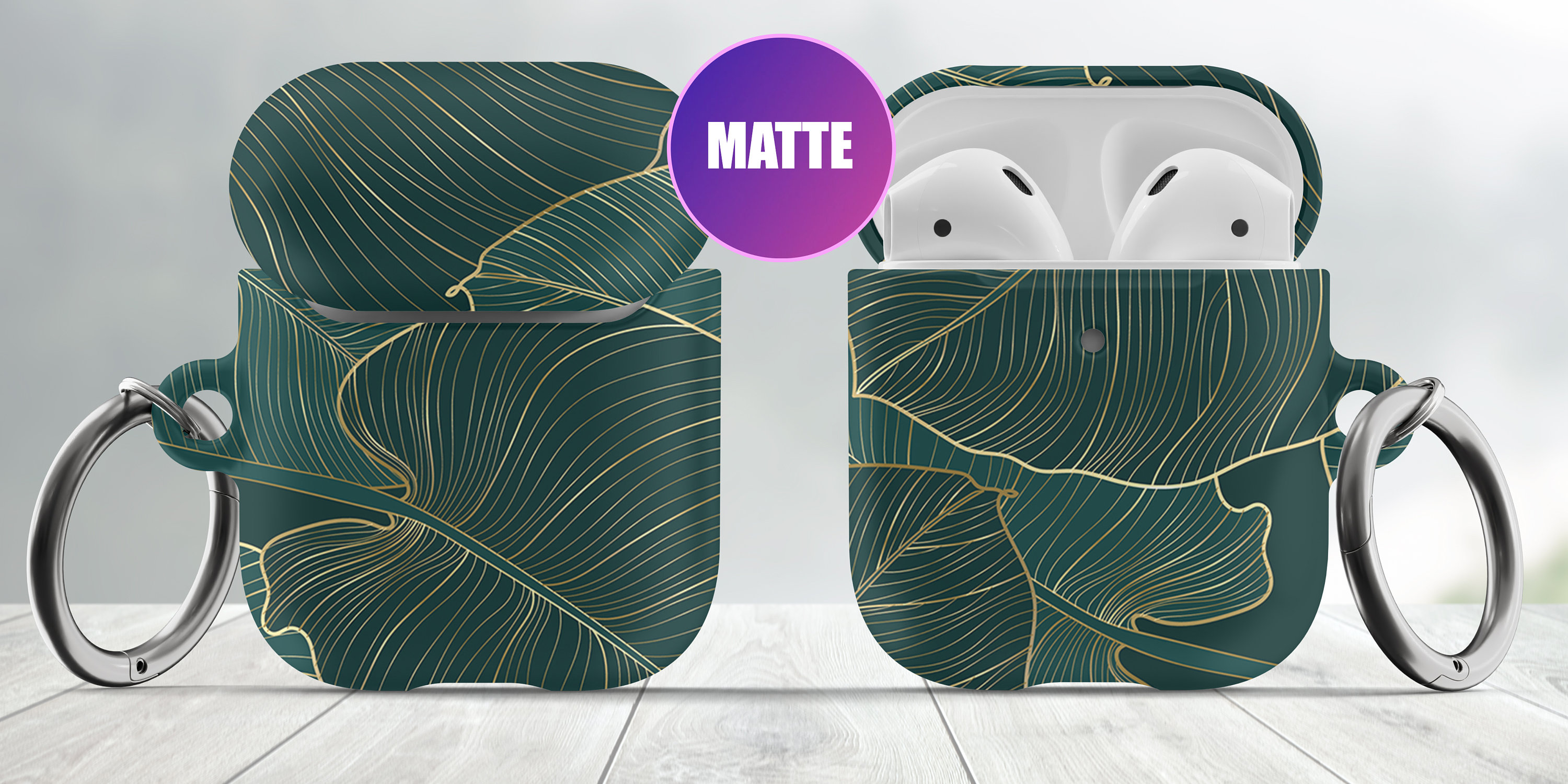 Gold Green Leaves Airpod Pro 2 Case Airpod 3rd Generation - Etsy