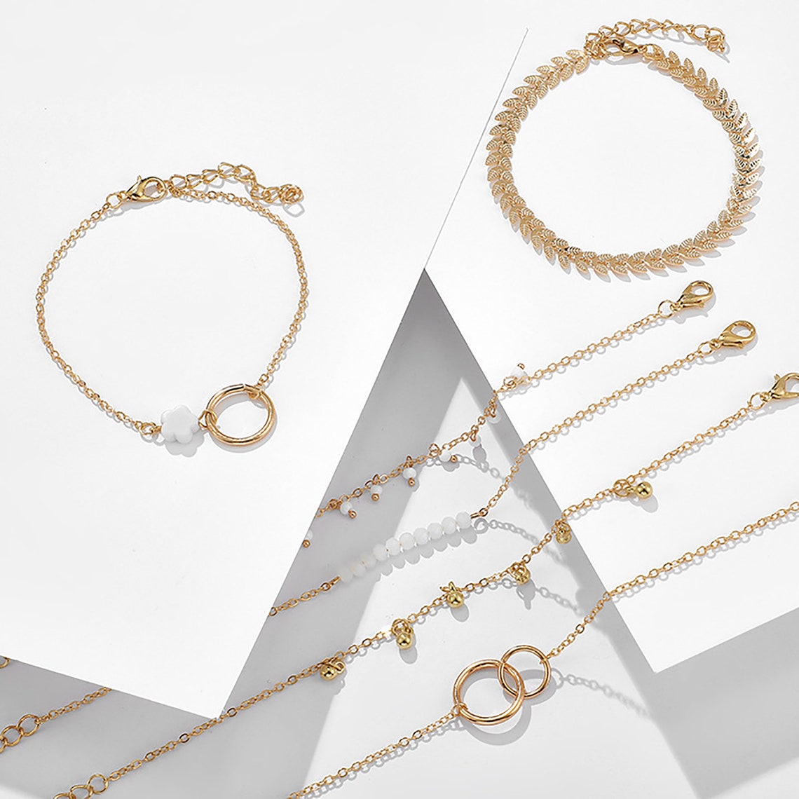 Layered Bracelet Set for Women Womens Bracelet 6 Piece Chain | Etsy