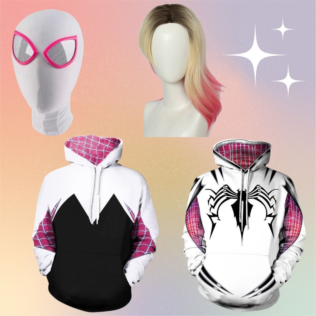 Pink Spider Cosplay Hoodie Spider Girl Gwen Hoodie Hooded - Etsy