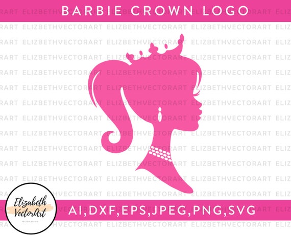 Barbie Crown Silhouette SVG Barbie SVG Girls SVG Barbie | Etsy