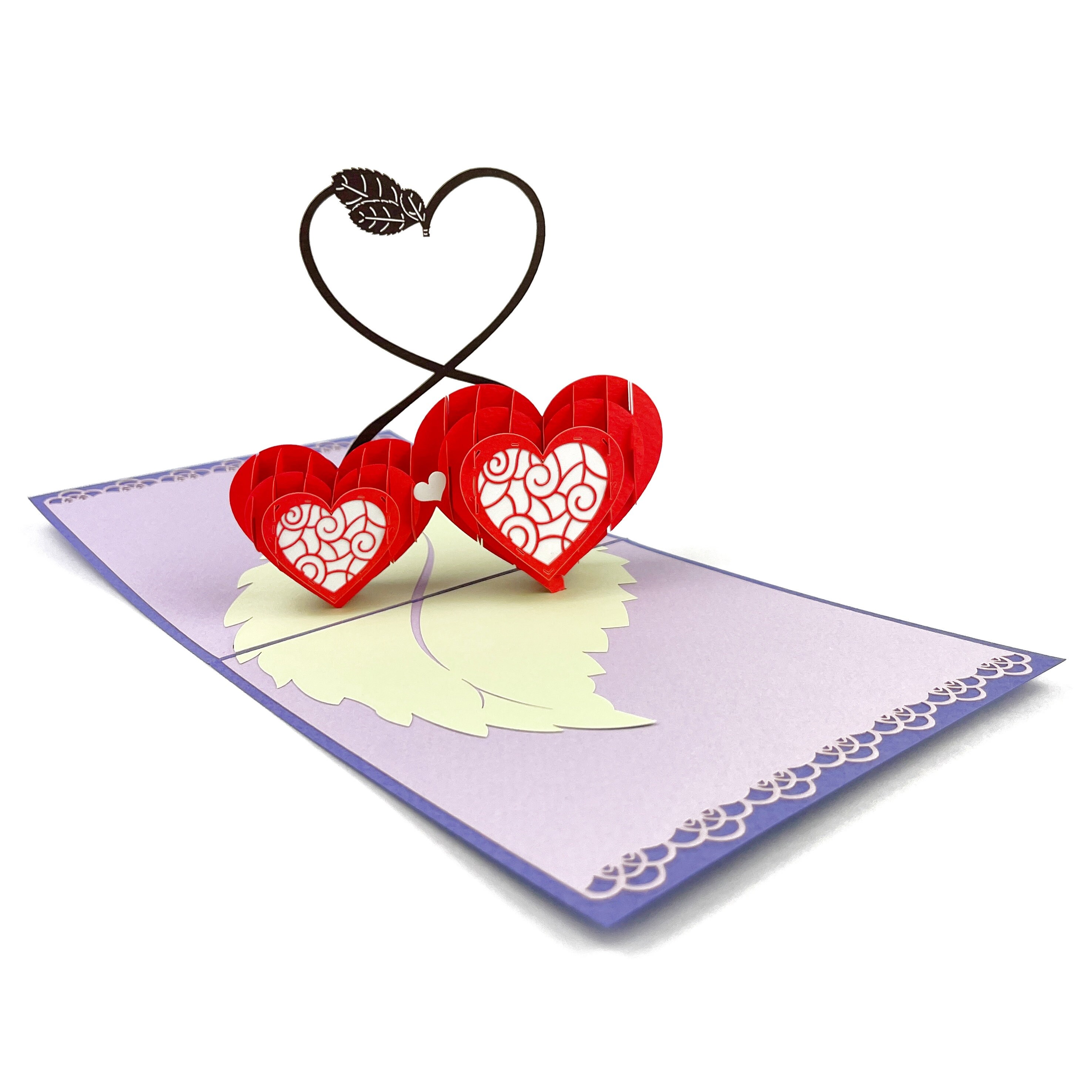 Love You, Heart Card, Birthday Card, Love Card, Pop up Card, Pop up ...