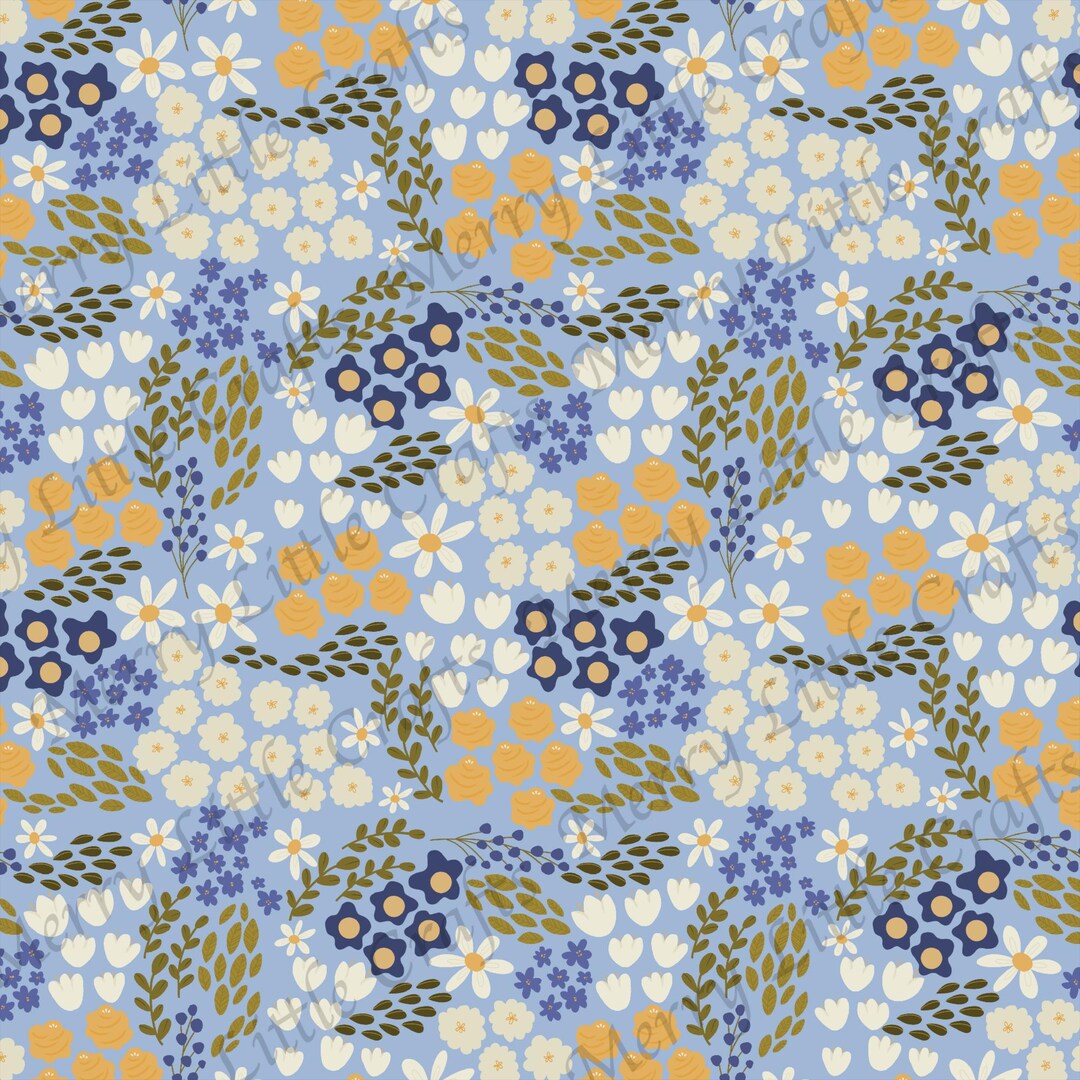 Fields in Spring Seamless Pattern. Instant Download. Repeating Pattern ...