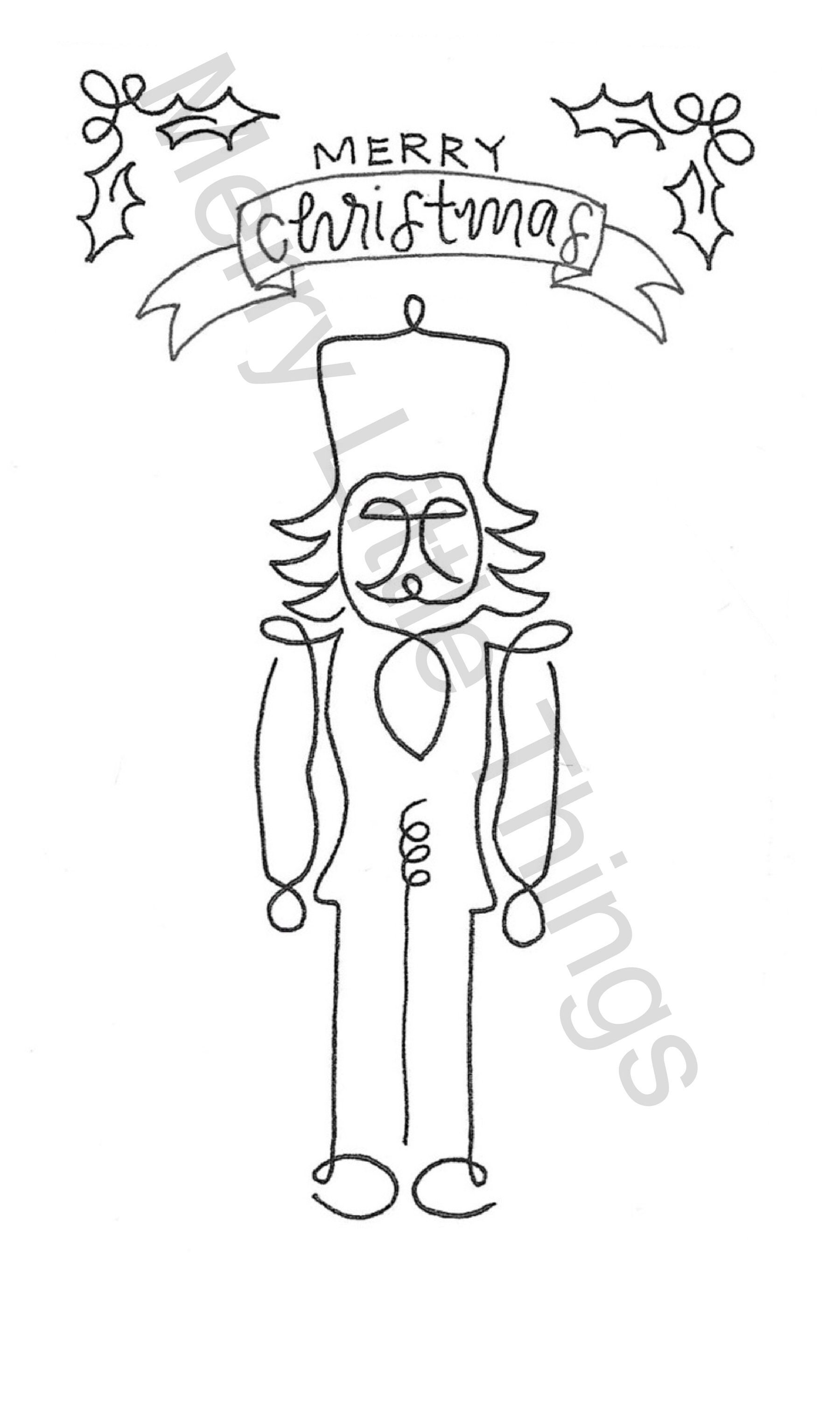 Merry Christmas Nutcracker Downloadable PNG - Etsy