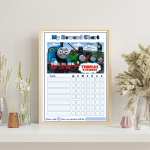 Printable Thomas the Tank Engine Reward Chart Behaviour Chart Fun ...
