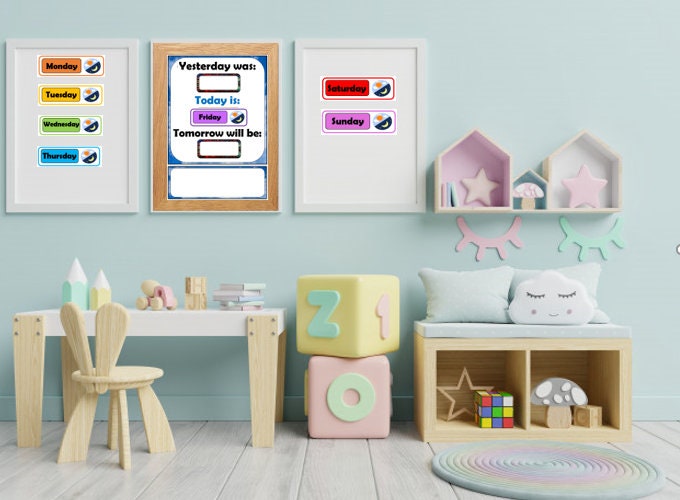 Printable Days of the Week Chart Autistic Children Today - Etsy UK