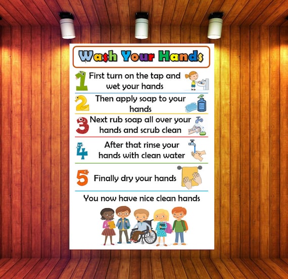Childminder Childcare Hand Washing Information Poster Display - Etsy