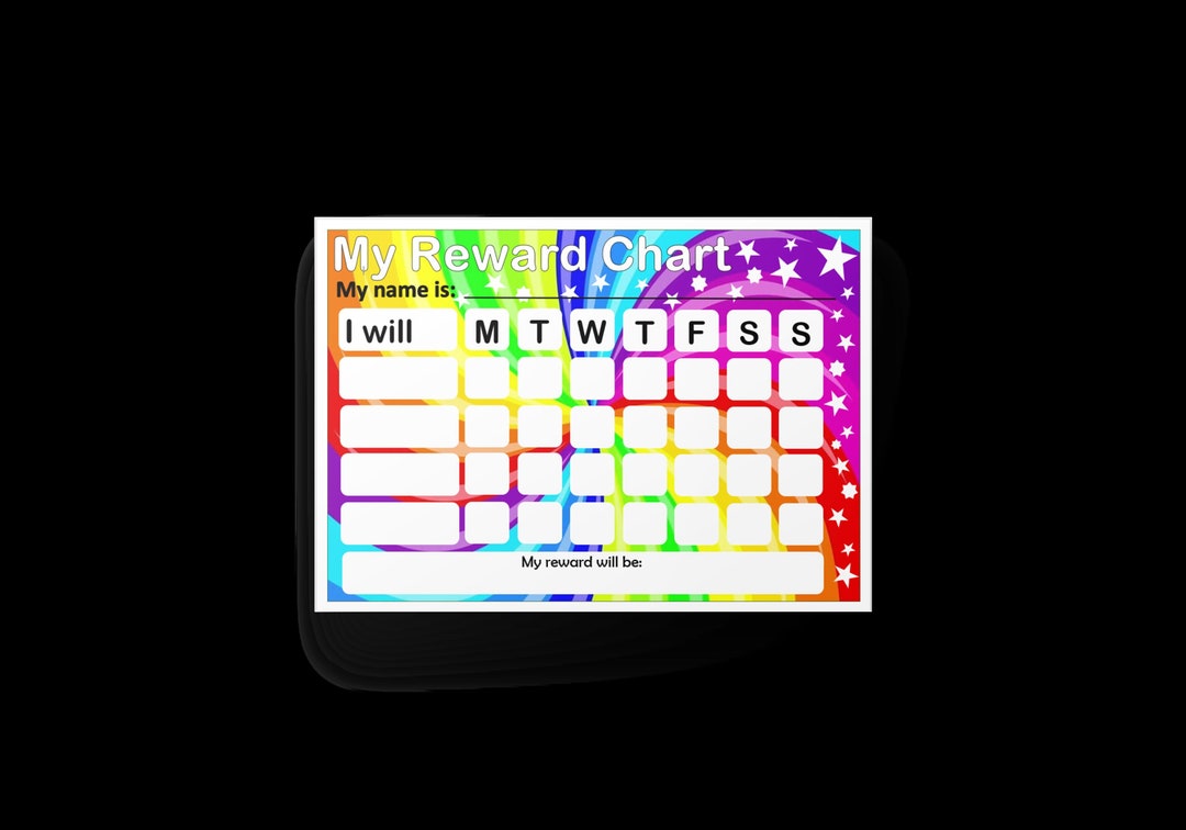 Buy Printable Reward Chart Sticker Star Chart Behaviour Chart Fun ...